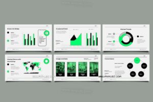 极简主义风格商业项目演示年会幻灯片PPT模板Borealis Presentation Template - 安鱼设计资源丨优质平面设计资源共享站