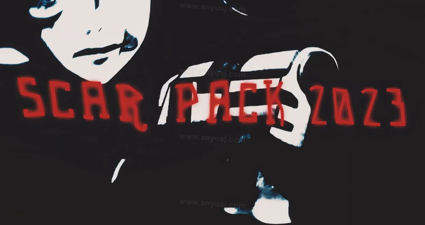 430+创意动漫剪辑AE项目文件视频转场过渡预设特效后期编辑套装Payhip - SCAR PACK 2023-第4055期- - 安鱼设计 ...