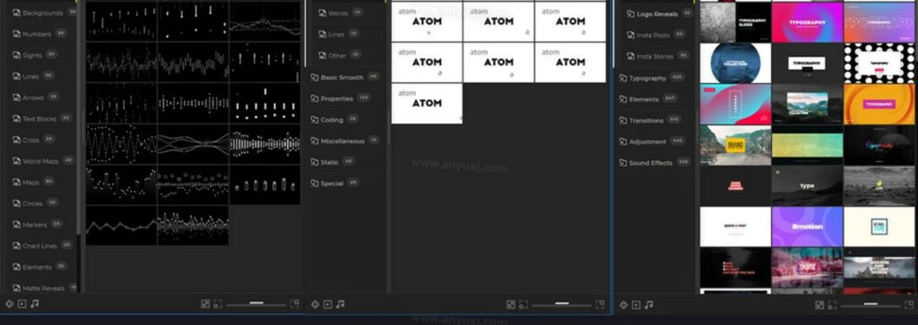 AtomX脚本插件-AE/PR扩展汉化版全套文字幕标题58套合集一键安装包Atomx 3.0.8 Pro - 安鱼设计资源丨优质平面设计资源共享站