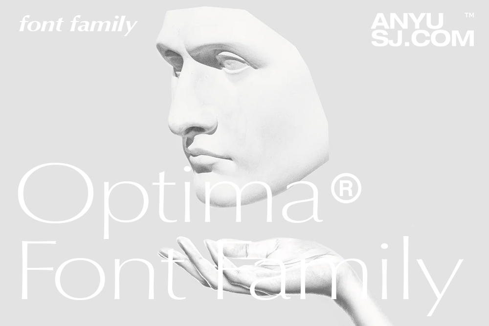 33款Optima极简优雅罗马风雅诗莱黛logo无衬线经典西文字体家族Optima Font Family-第4282期- - 安鱼设计资源丨 ...