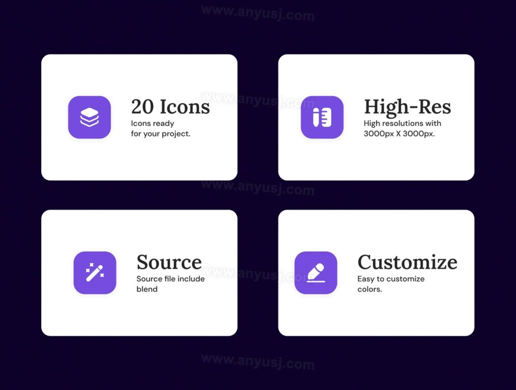 20款3D智能科技AI学习图标插画插图PNG元素模型套装Machine Learning 3D Icon Set - 安鱼设计资源丨优质平面 ...