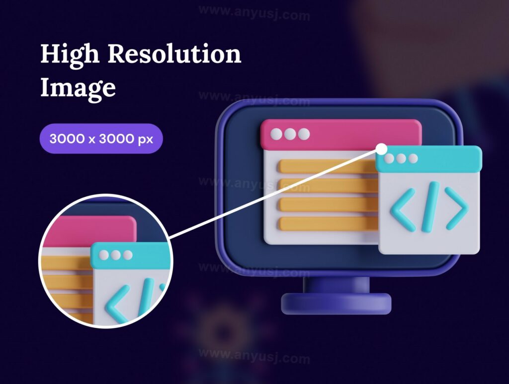 20款3D智能科技AI学习图标插画插图PNG元素模型套装Machine Learning 3D Icon Set - 安鱼设计资源丨优质平面 ...