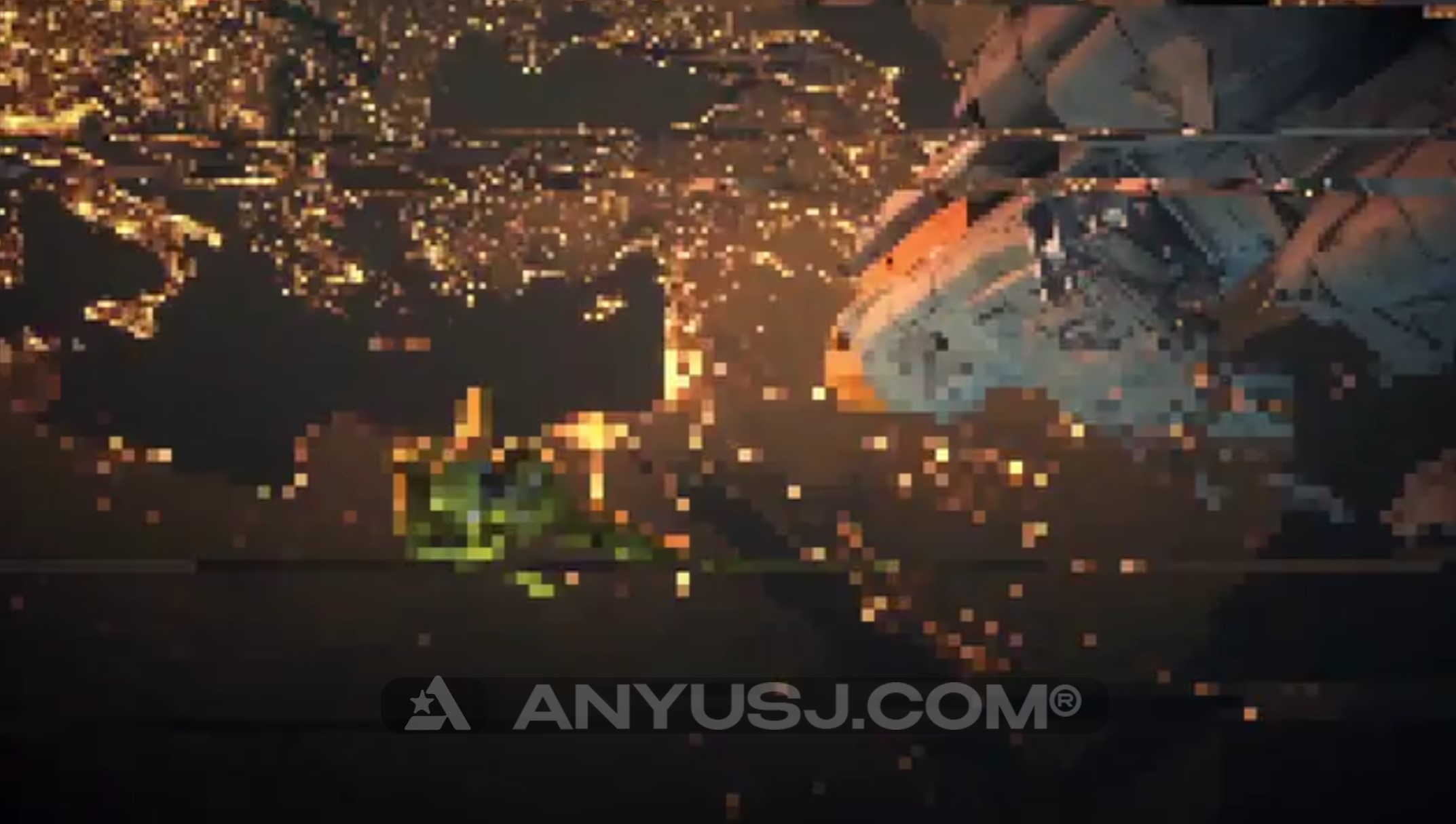 5款复古信号故障像素扭曲失真马赛克视频转场过渡AE模板Pixel-Mosh Transitions-第6784期- - 安鱼设计资源丨优质平面 ...