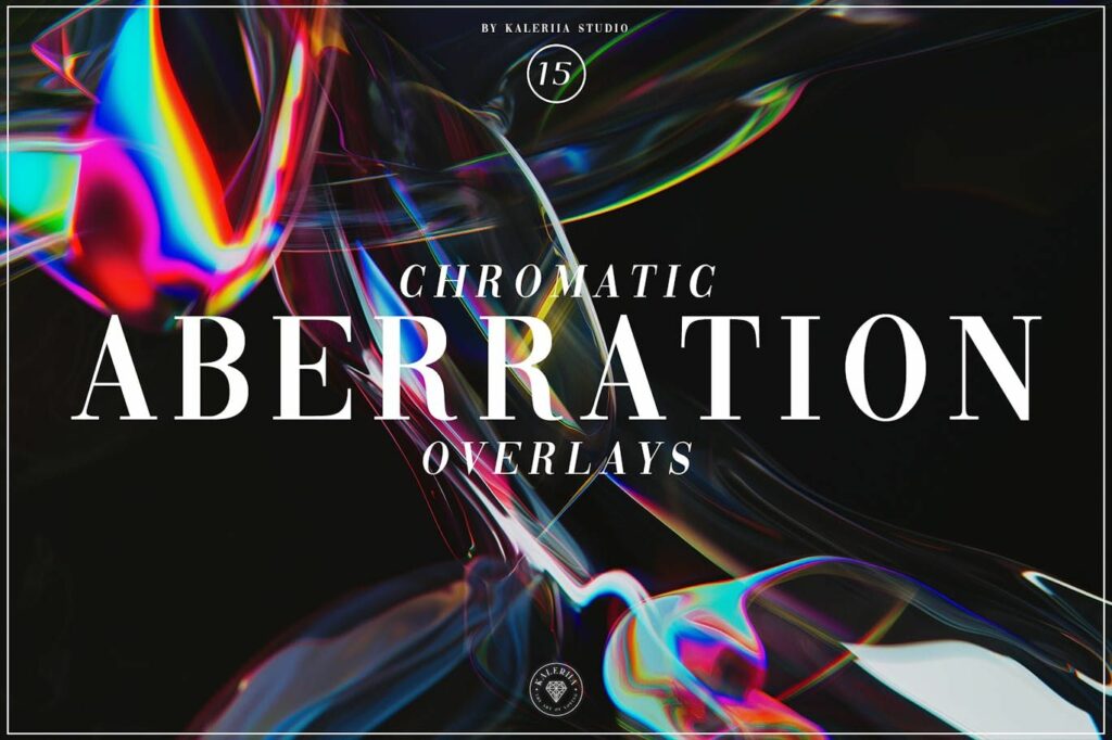 15款3D彩色玻璃抽象艺术背景壁纸图片肌理纹理设计套装Chromatic Aberration Overlays - 安鱼设计资源丨优质平面 ...