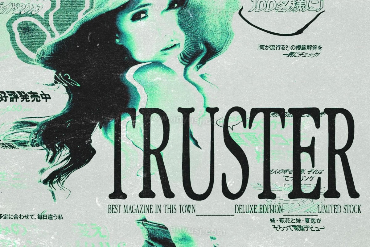 复古印刷打印文本logo标题排版衬线英文西文字体安装包Grander – Display Serif Font - 安鱼设计资源丨优质平面设计 ...