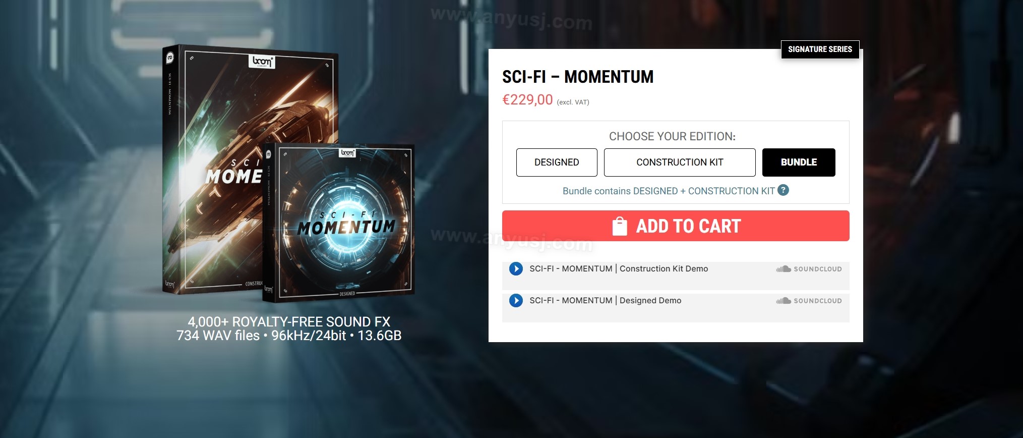 734个未来科幻星际飞船空气警报爆炸碰撞冲刺轰鸣声WAV背景音效合集Boom Library - Sci-Fi Momentum Construction Kit + Designed-第 ...